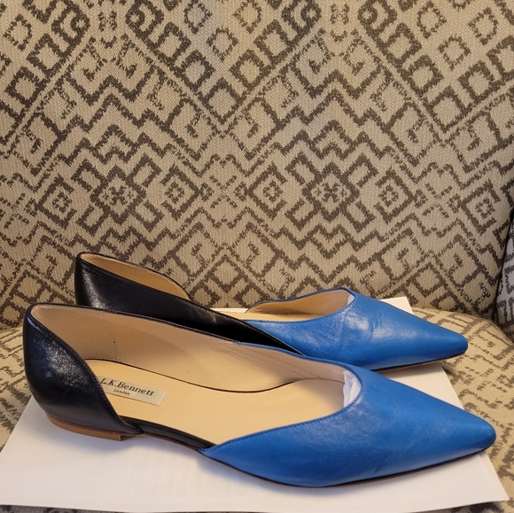 LK Bennett | Shoes | Lk Bennett Block Pattern Dorsay Flats | Poshmark